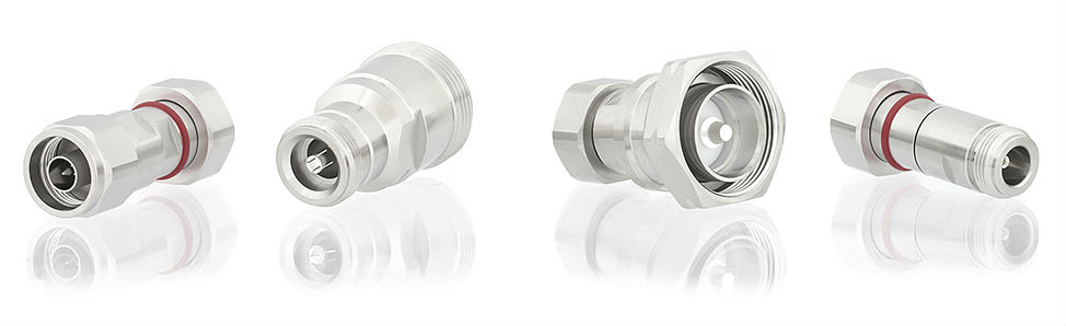 Low PIM Mini-DIN 4.1/9.5 Adapters for Wireless Applications